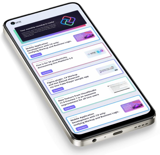 Uno Platform Newsletter Sign Up